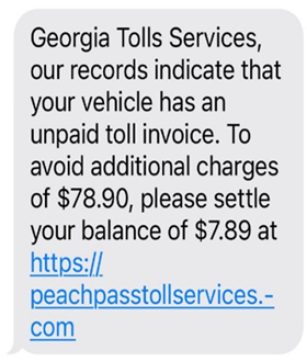 Account Safety Alert - State Road and Tollway Authority